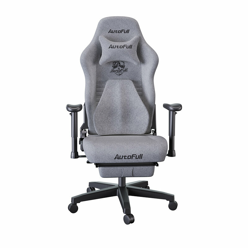 Премиум игровое кресло Autofull серия C3, AF083GBA, с поддержкой для ног, серый