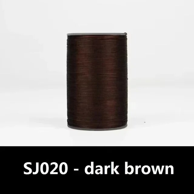 Вощеная полиэстеровая нить для шитья кожи, 0.35-0.65 мм, 63 цвета, круглая, для рукоделия и DIY