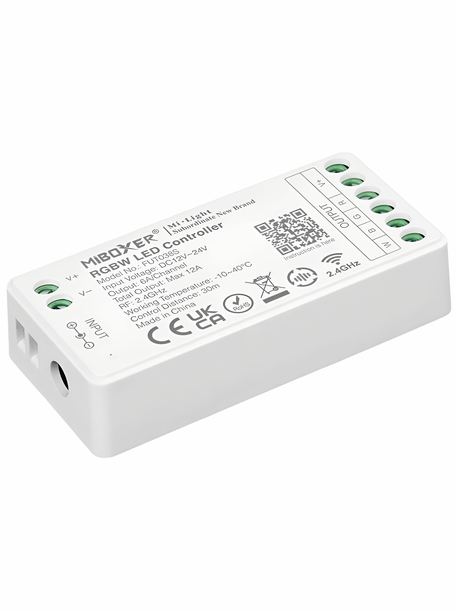 Контроллер Miboxer FUT038S, 12A, DC12-24V RF 2.4GHz, RGBW