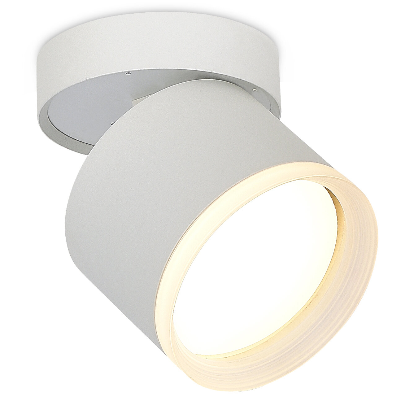Светильник накладной поворотный под LED-лампу с цоколем GX53 D84xH85мм IP20, белый, без лампы, Donel