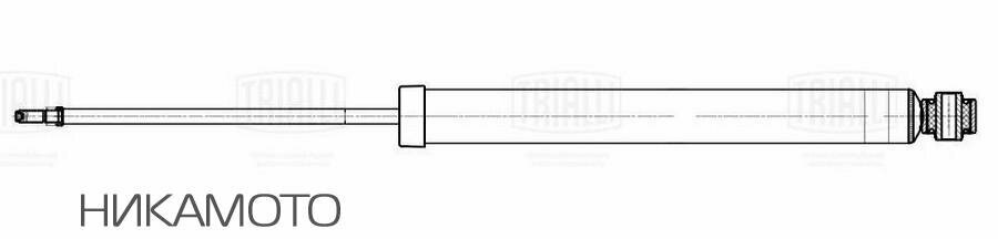 TRIALLI AG 30523 Амортизатор GEELY COOLRAY 18- зад. газ.
