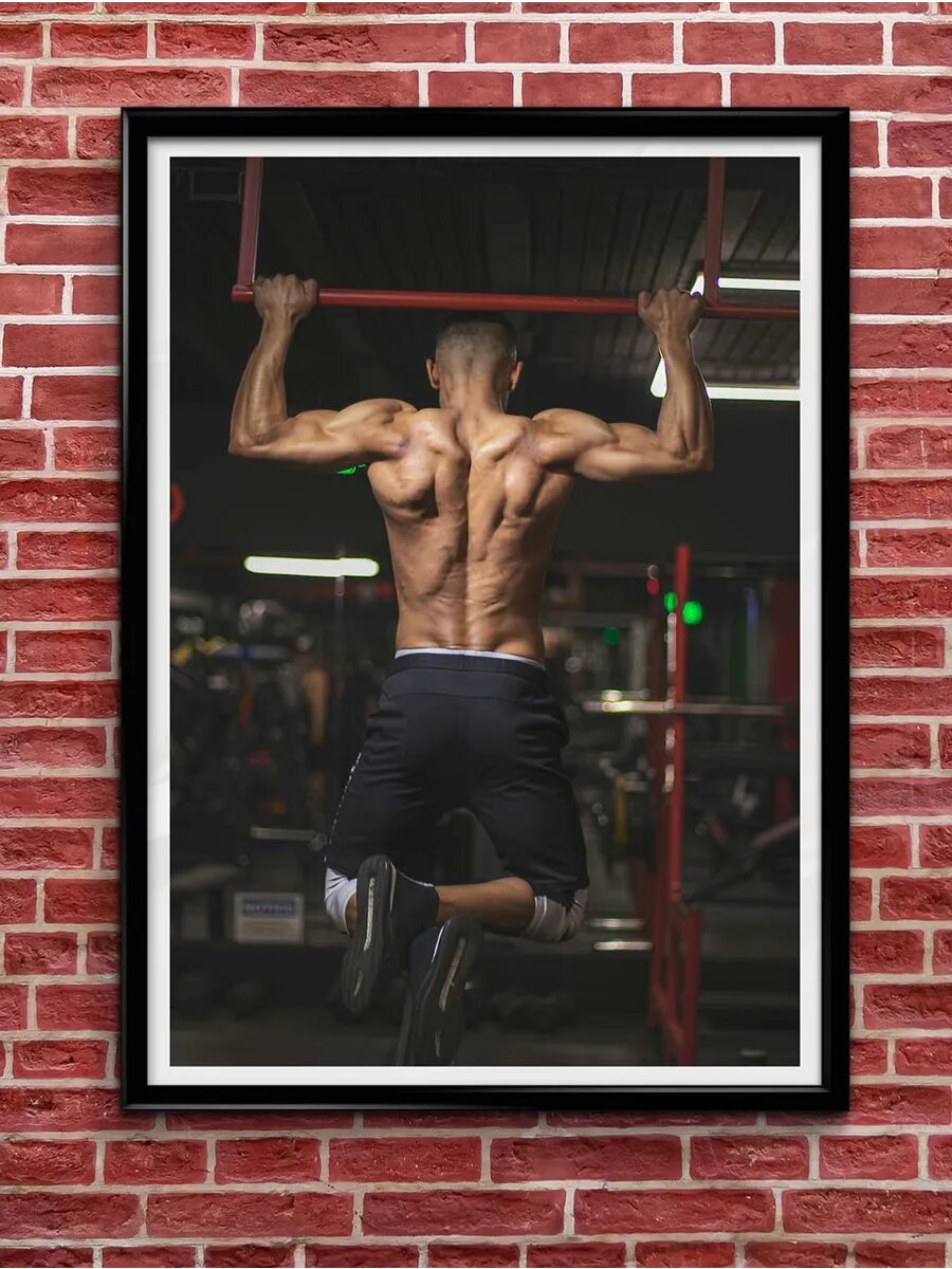 Плакат, Постер на стену воркаут формат А3 30*40