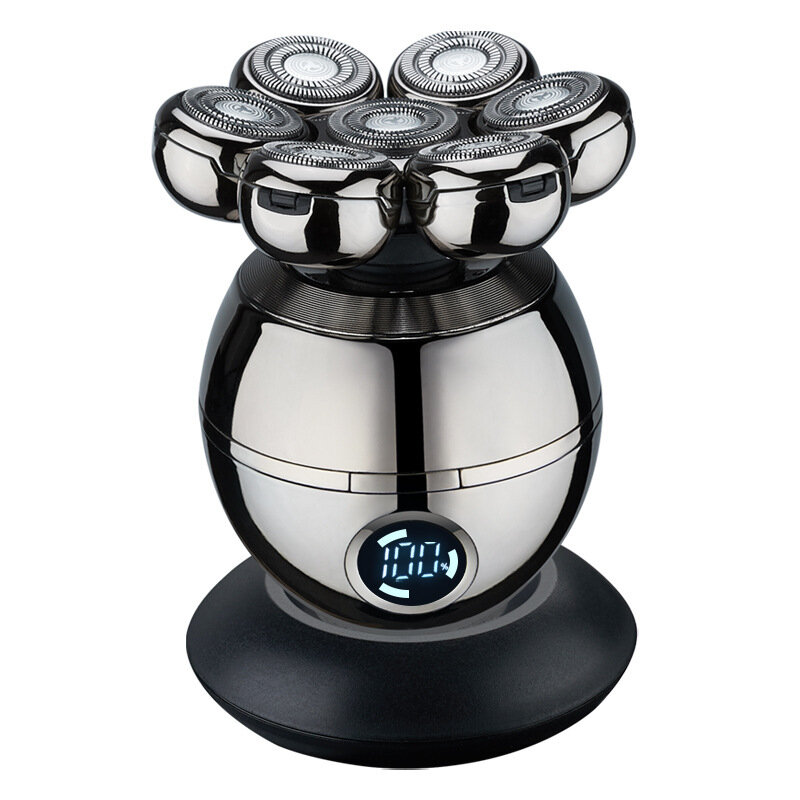 Электробритва RQ8870, с 7 лезвиями, перезаряжаемая, серебро