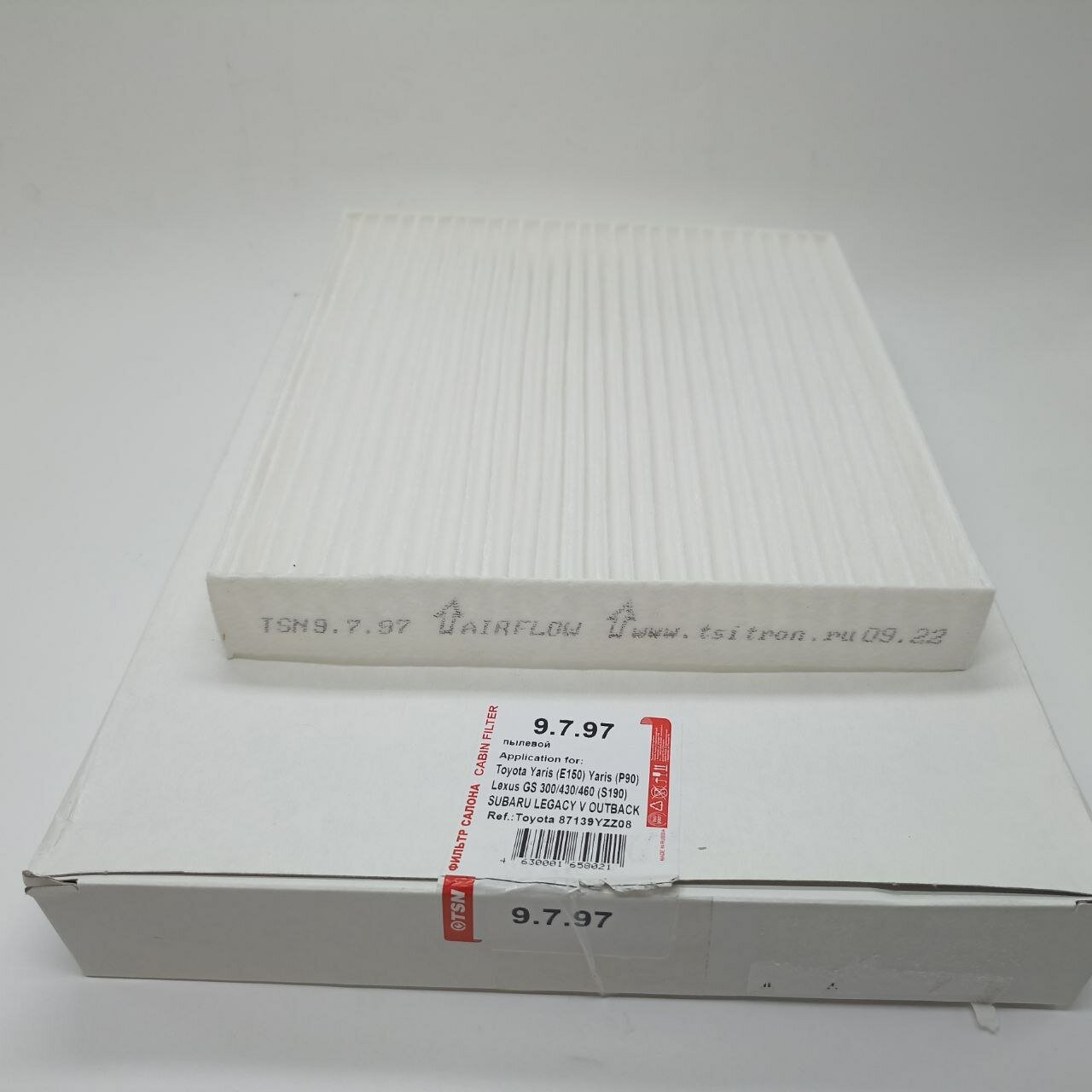 Фильтр салона SUBARU Legacy (09/09-), Outback (09/09-), бумажный TSN 9797