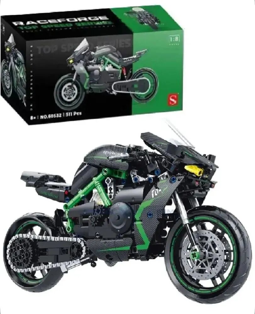 Конструктор 60532 - Мотоцикл Kawasaki H2R, 511 дет