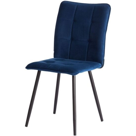 Стул Комус Мебель Flame велюр, 41х55х89, Blue (синий)