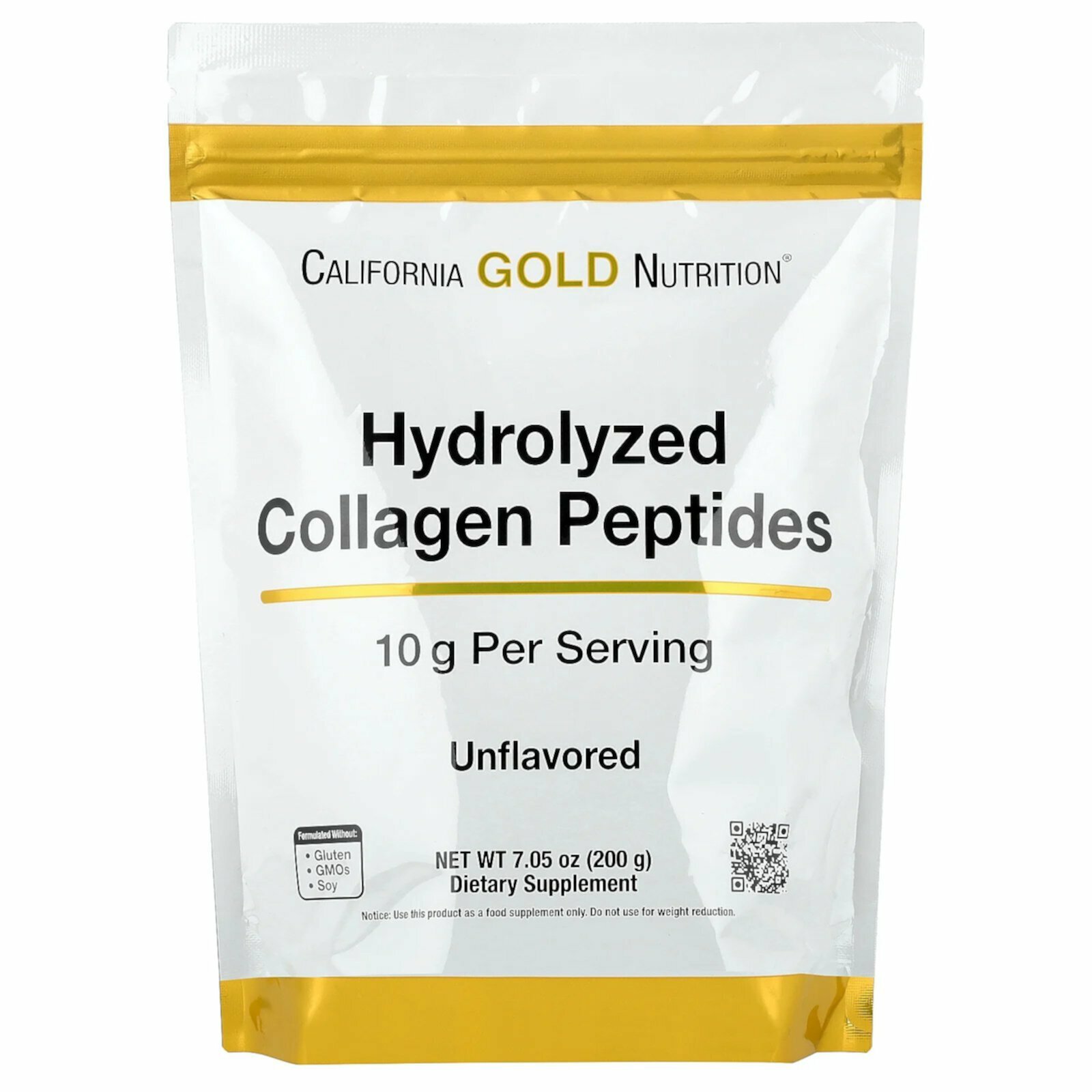 California Gold Nutrition Hydrolyzed Collagen Peptides 200 g (пептиды коллагена)
