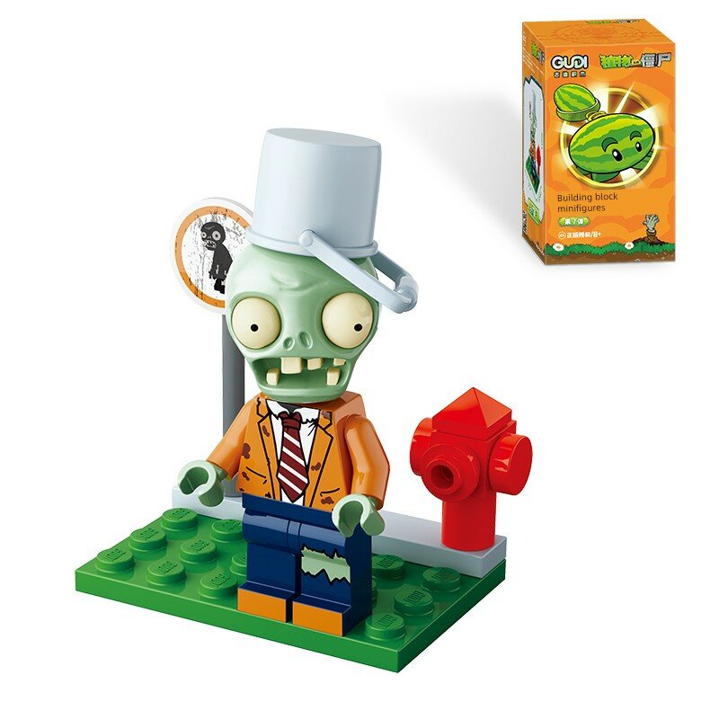 Официальный Good Plants vs. Zombies 7-е издание Железный Бочка Зомби Сборная фигурка в слепом ящике
