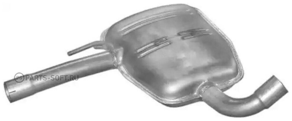 Глушитель средняя часть Polmostrow арт. 30129