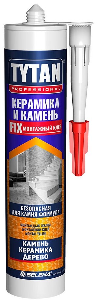 Клей монтажный акриловый Tytan Керамика и камень белый 310 мл