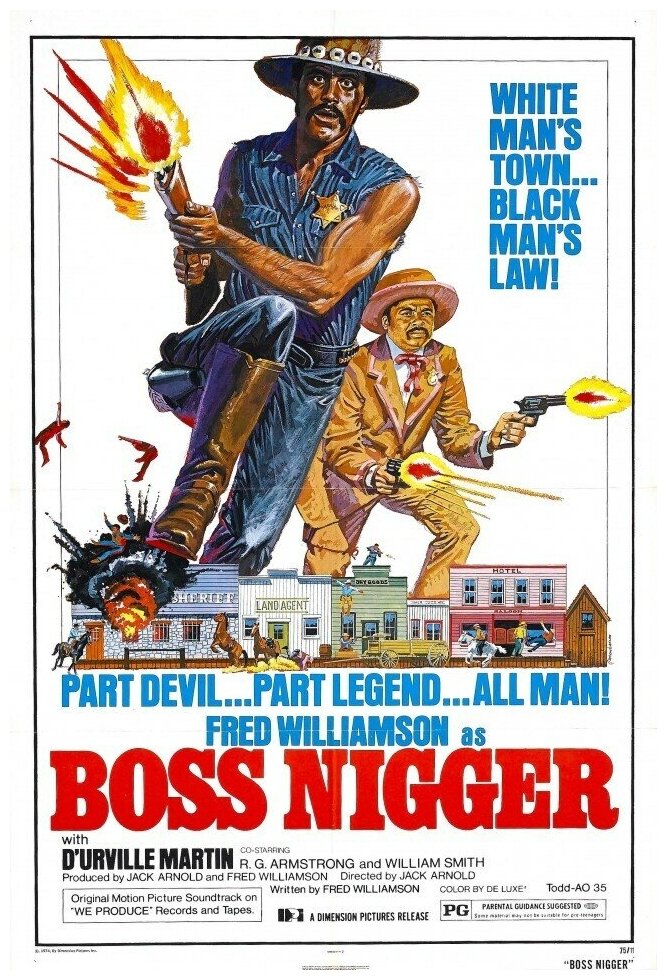 Плакат, постер Boss Nigger, Босс ниггер на бумаге, размер 30х42см