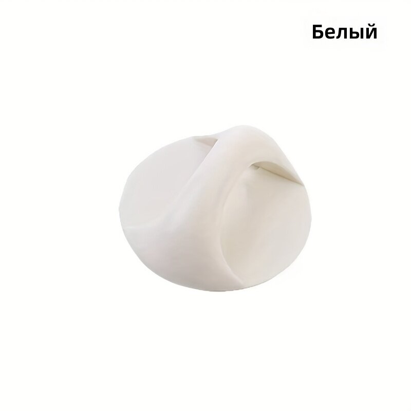 Круглые ручки на клеевой основе белые для дверей, шкафов, ящиков и крышек унитазов