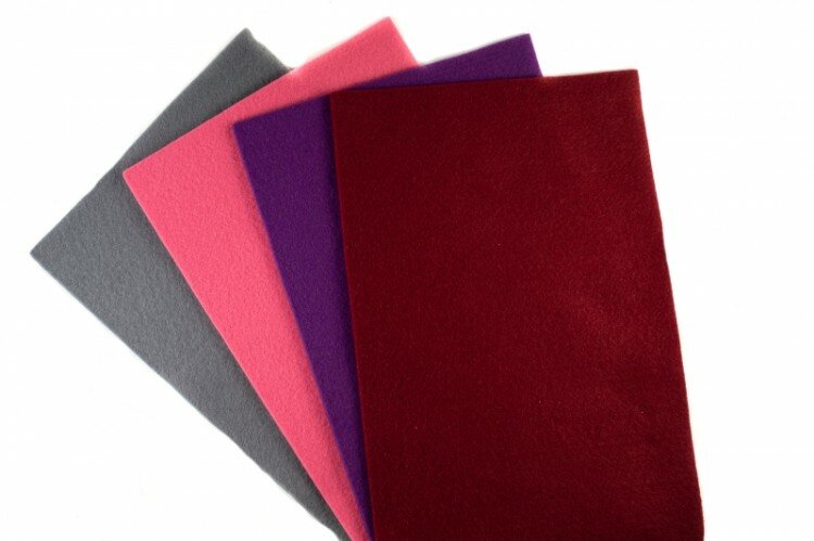 Набор листового фетра Astra Ассорти №5, размер 20х30см, толщина 3мм, 1021-074, 4 листа