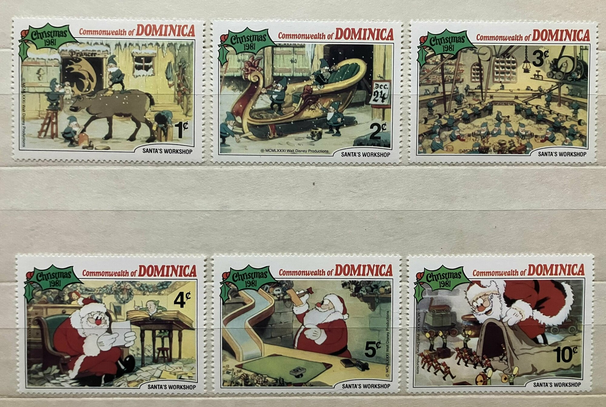 Доминика 1981, Дисней. Мастерская Санты