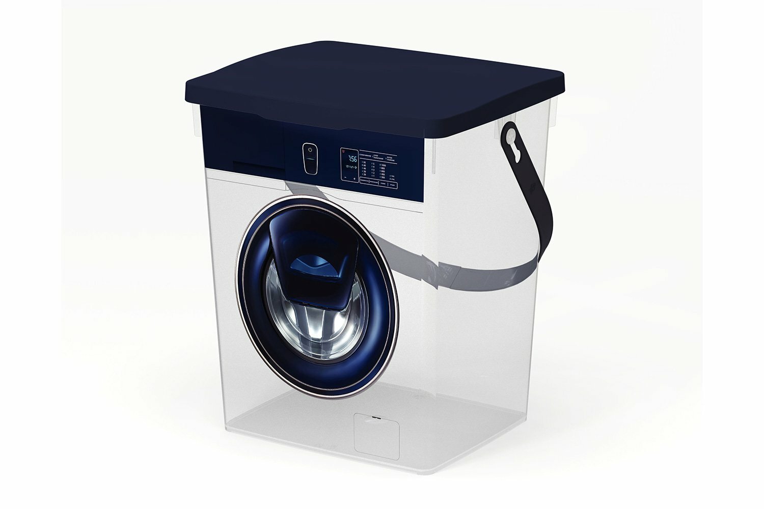 Пищевой пластиковый контейнер 5 л с герметичной крышкой, размер 19.6×16.7×23 см