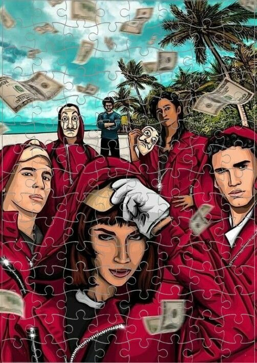 Пазл Бумажный дом, La casa de papel №9, А4