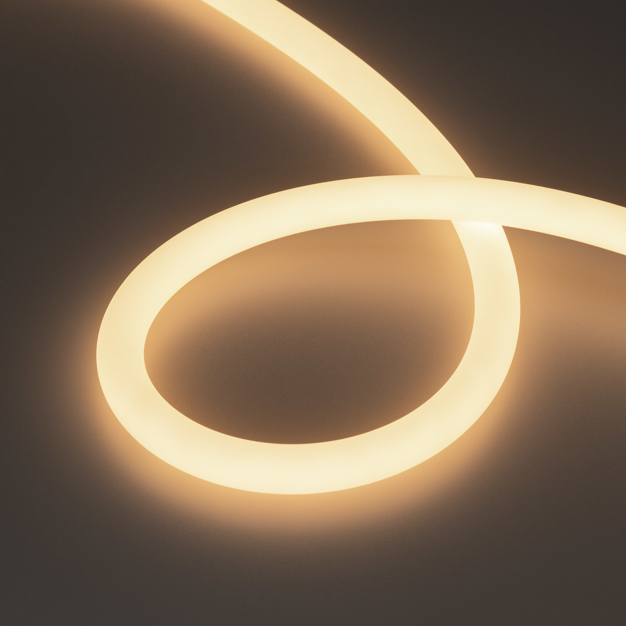 Лента герметичная MOONLIGHT-TOP-A336-D18mm 24V Warm3000 360deg (14.4 W/m, IP65, 2835, 5m, wire x1) (Arlight, Вывод прямо