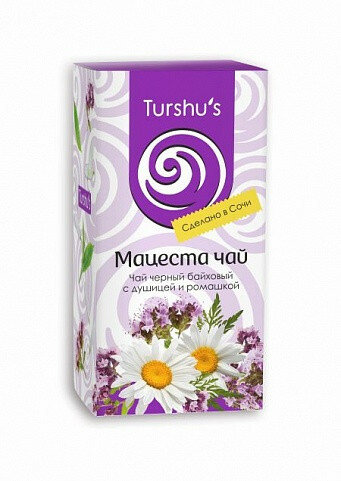 "Краснодарский с 1947 года" чай черный с душицей и ромашкой 20 пакетиков по 2гр