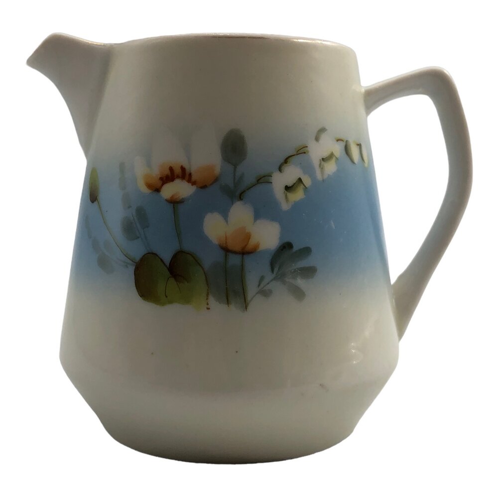 Фарфоровый сливочник "Кувшинка" 1917-1940 гг, Дмитровский ФЗ в Вербилках, СССР