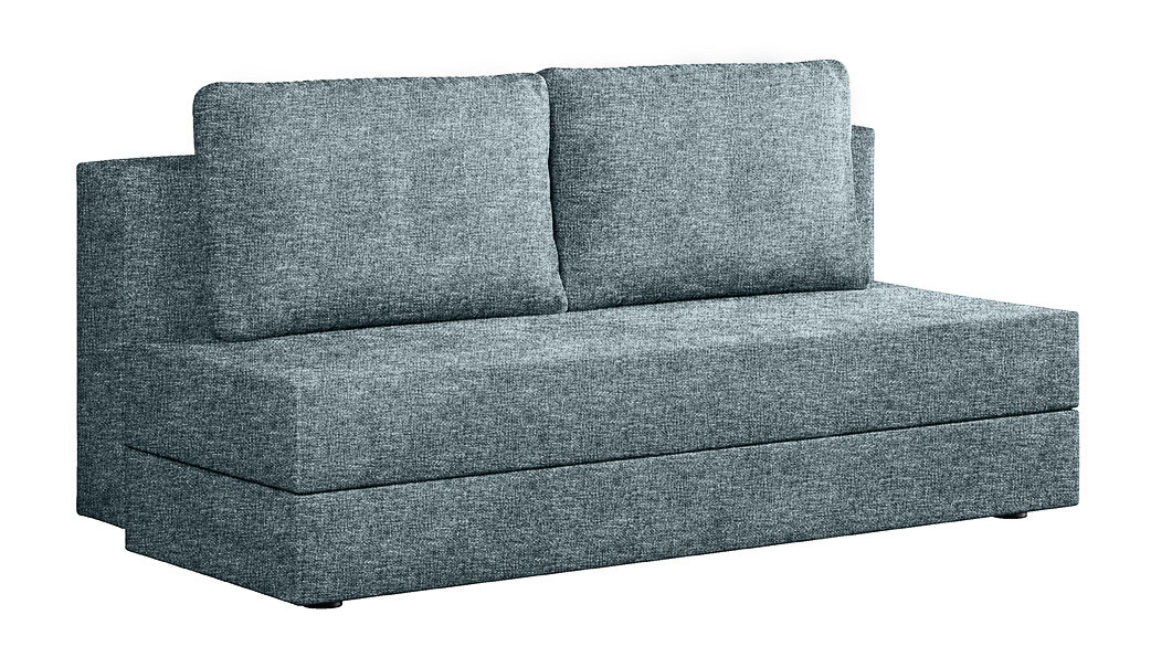 Диван раскладной Аура 1, механизм еврокнижка, в цвете серый (Бинго 25)