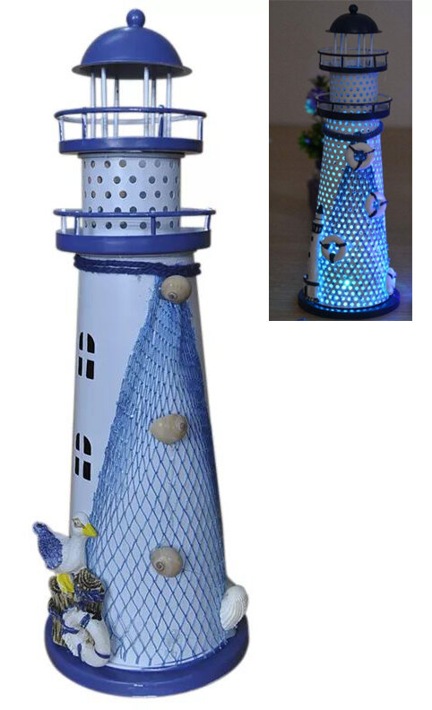 Маяк 29 см, led подсветка, металл, GULL А