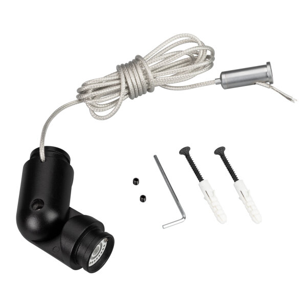Коннектор выводной Arlight Коннектор поворотный MAG-FLEX-CON-POWER-TURN-KIT (BK) (Arlight, IP20 Металл, 3 года)