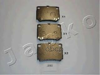 К-т дисков. тормоз. колодок Mitsubishi Pajero Sport 1998- R JAPKO арт. 51592
