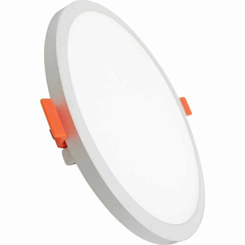 Светодиодный светильник truEnergy со встроенным драйвером круг 12W 4000K 1080Lm D130мм белый пластик 10722