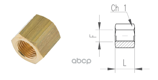 Муфта прямая с внутр. резьбой! M12-M12 (л) SW18 R Sirit арт. 27503