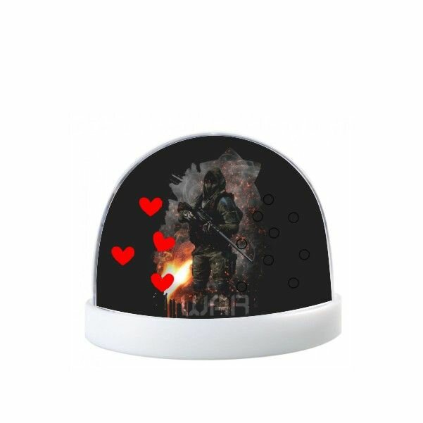 Водяной шар Warface, Варфейс №21, Блестки-сердечки