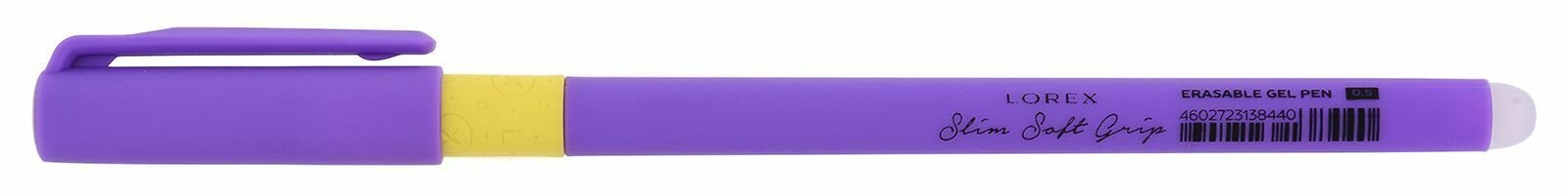 LOREX Ручка гелевая "пиши-стирай" Slim Soft Grip 0,5 мм синие чернила