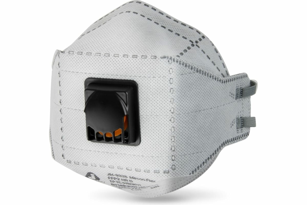Jeta Safety Респиратор с клапаном и углем FFP2 NR D, трехпанельный JM-9326, инд. упаковка