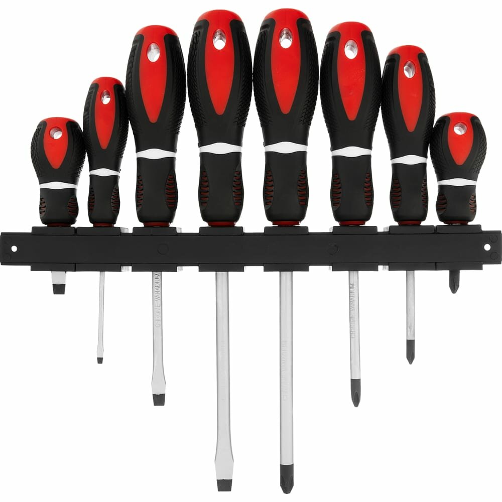 Набор отверток MATRIX "Era" CrV, 3-х компонентная рукоятка, 8 шт. 13380