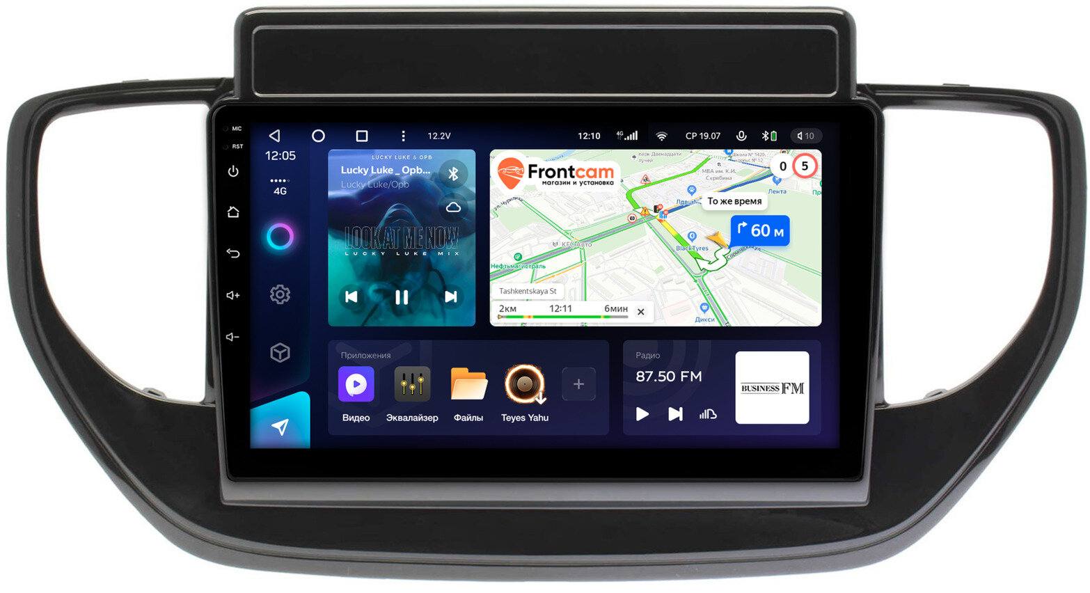 Штатная магнитола Hyundai Solaris 2 2020-2024 (авто с экраном) Teyes CC3 4/64 9" RM-9-TK957 Android 10 (4G-SIM, DSP, QLed)