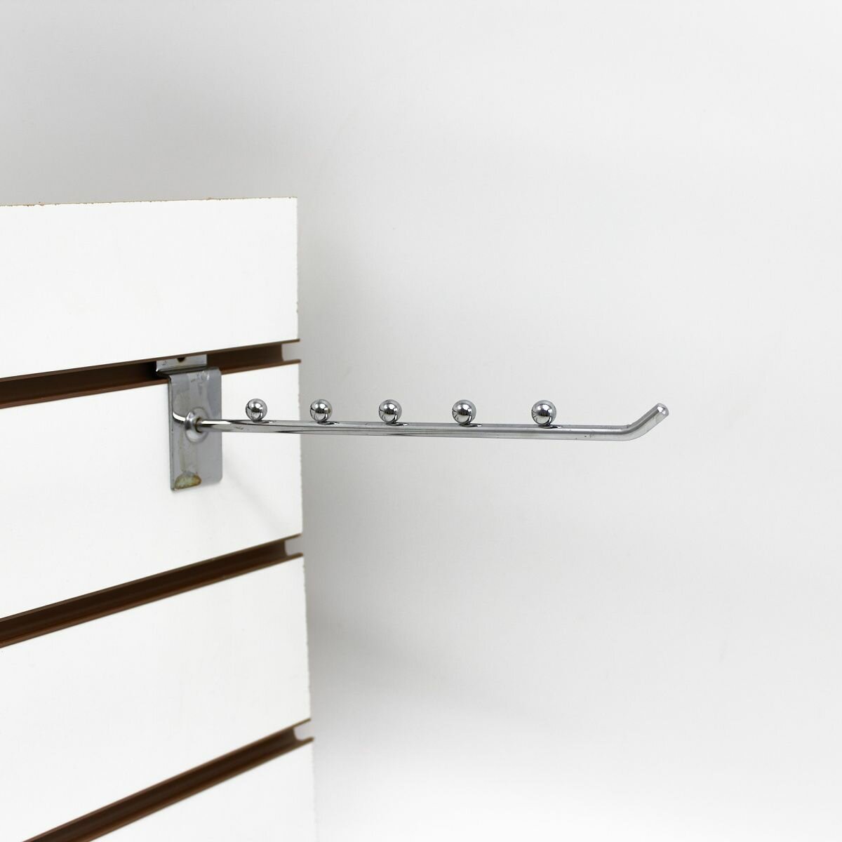 Кронштейн прямой с 5-ю шариками, d6мм, длина 250мм, хром, упаковка 5 шт