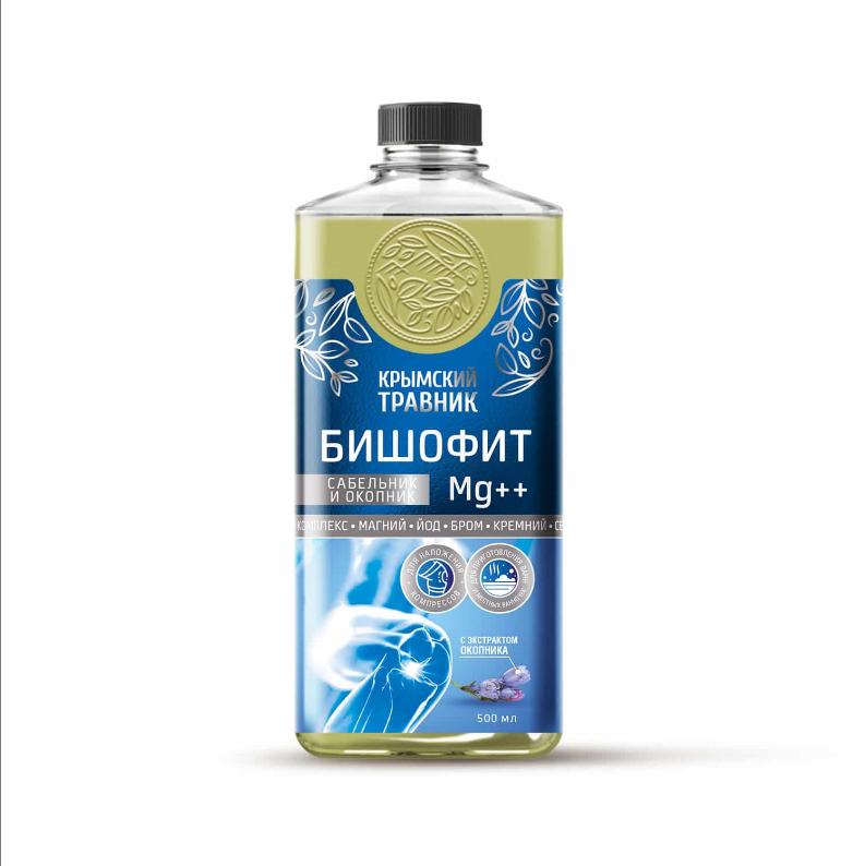 Бишофит сабельник и окопник Mg ++ раствор 500 мл