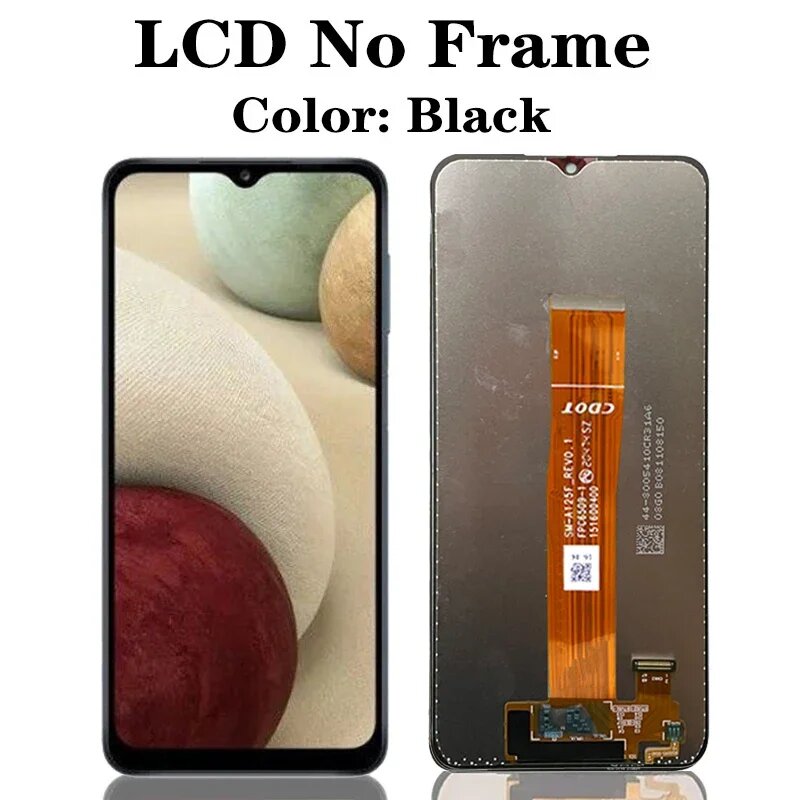 Высокое качество для Samsung A12 Nacho A12s ЖК-дисплей A127F SM-A127F ЖК-дисплей с Black no frame