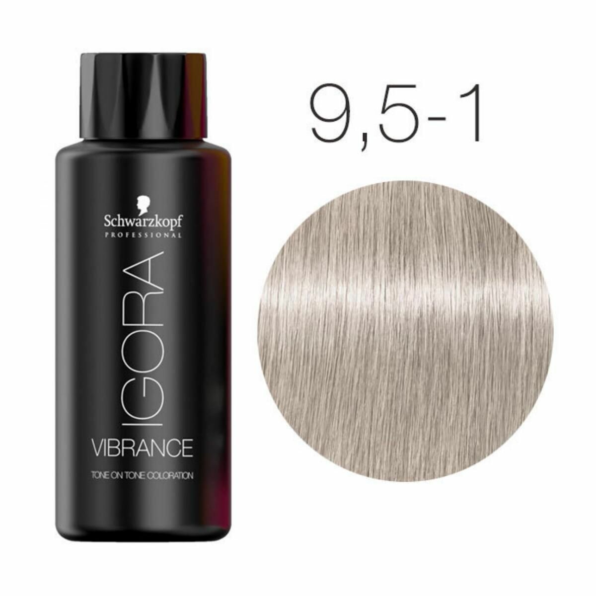 Schwarzkopf IGORA Vibrance 9,5-1 светлый блондин пастельный Краска для волос 60мл
