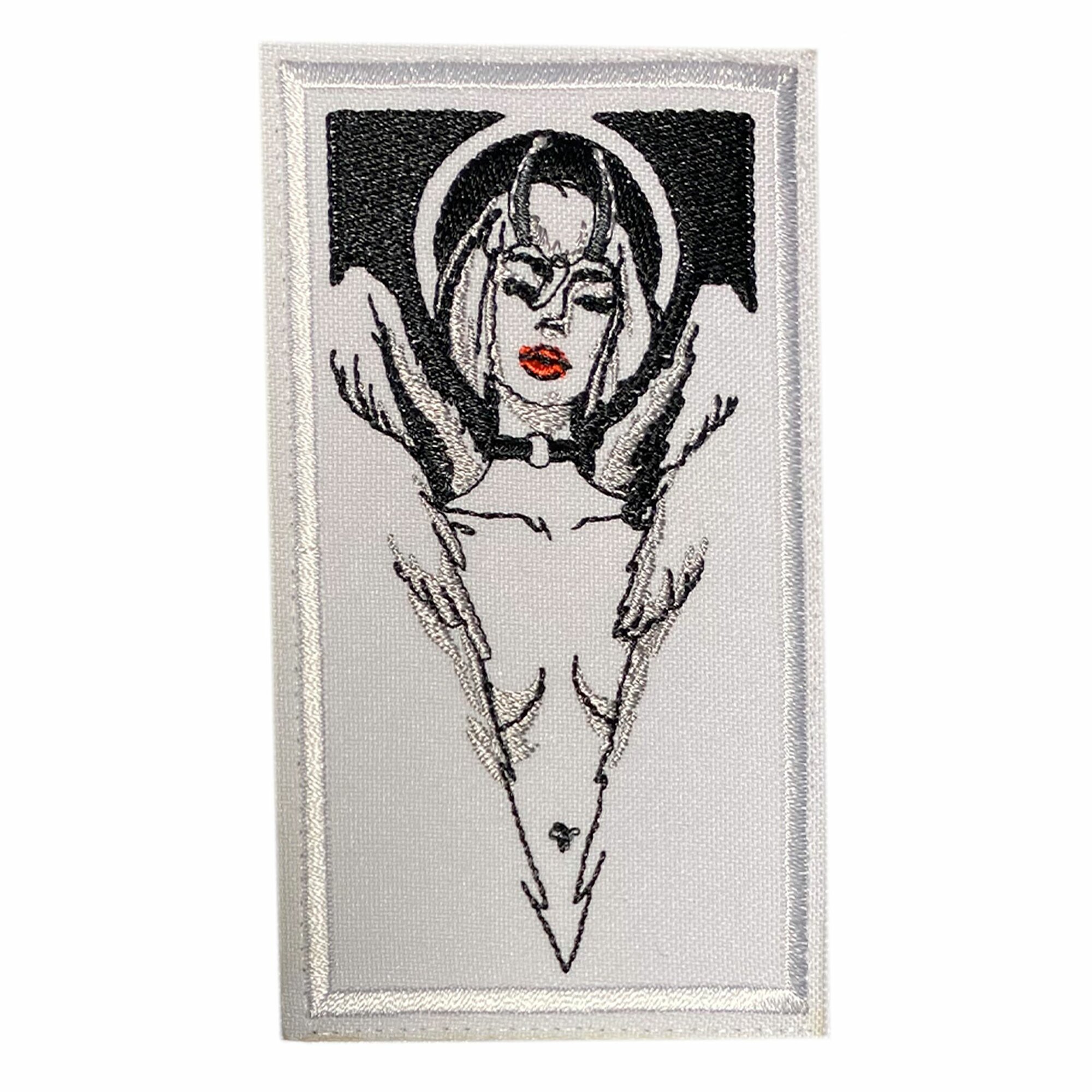 Нашивка, шеврон, патч (patch) на липучке Девушка, размер 10*6 см