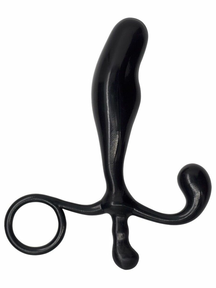 Мужской анатомический стимулятор простаты "BLACK ANAL PROSTATE STIMULATOR" 9см