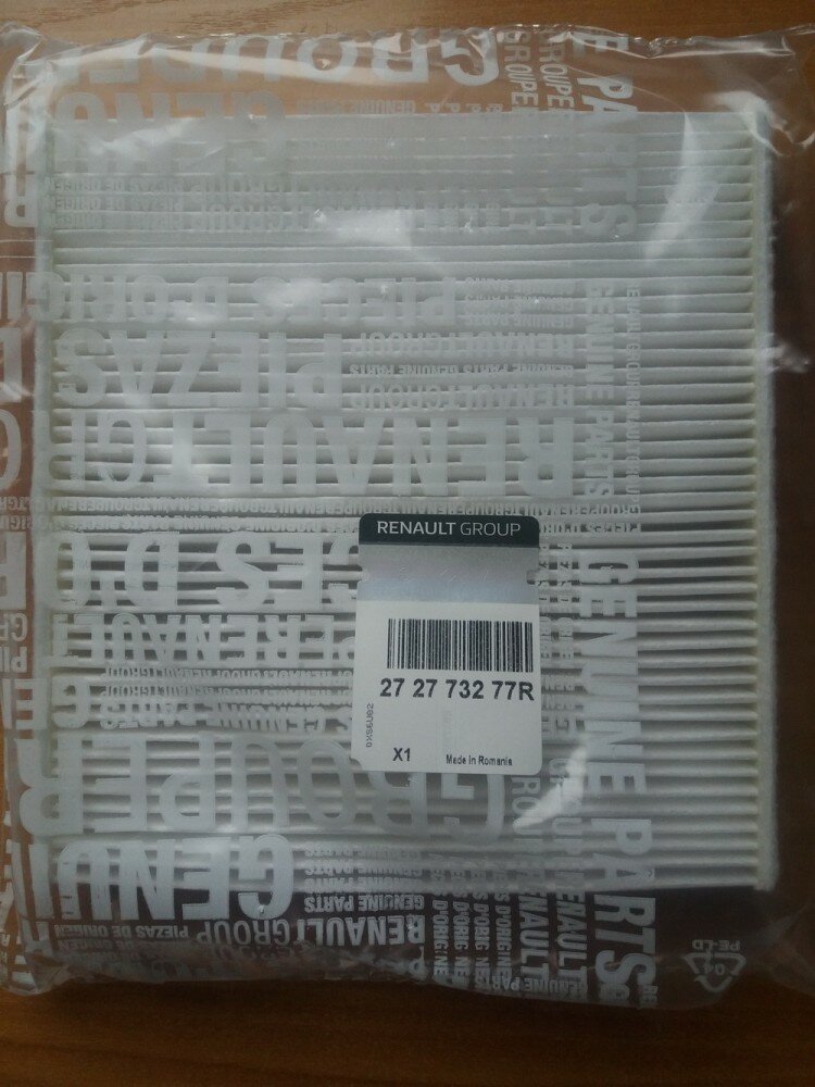 Фильтр салонный оригинал Renault 272773277R