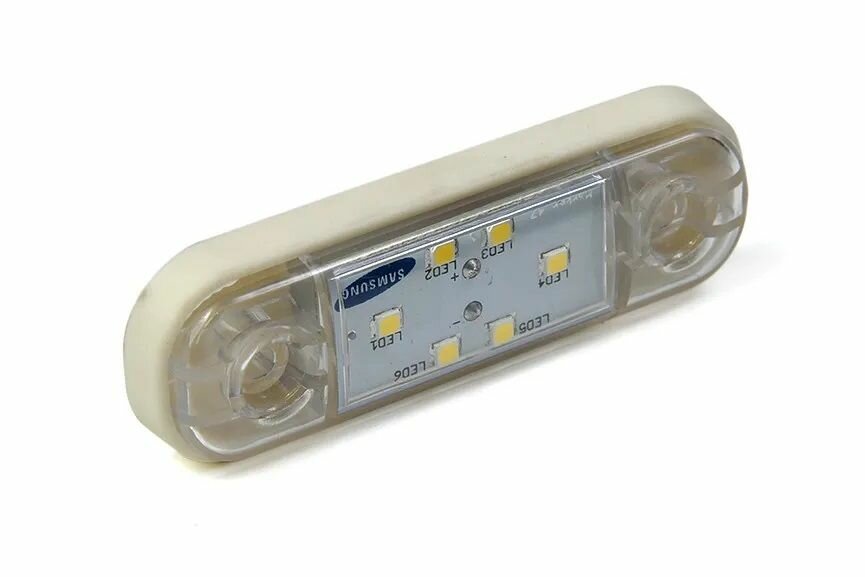 Габариты. Светодиодный фонарь MINI 6 LED. Белый. 1 штука (12-24V) (16180)