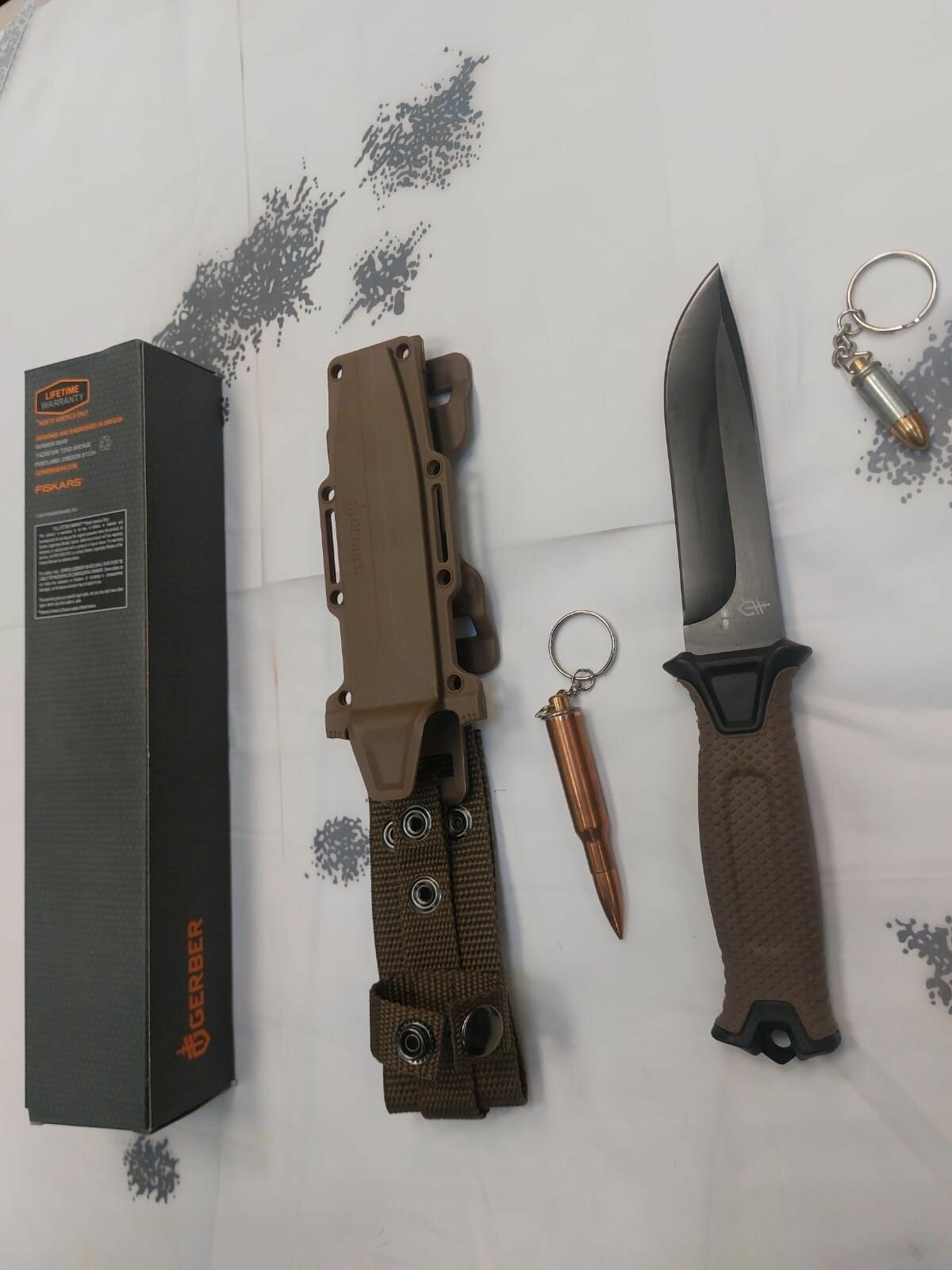 Нож туристический Gerber гербер, длина лезвия 13 см