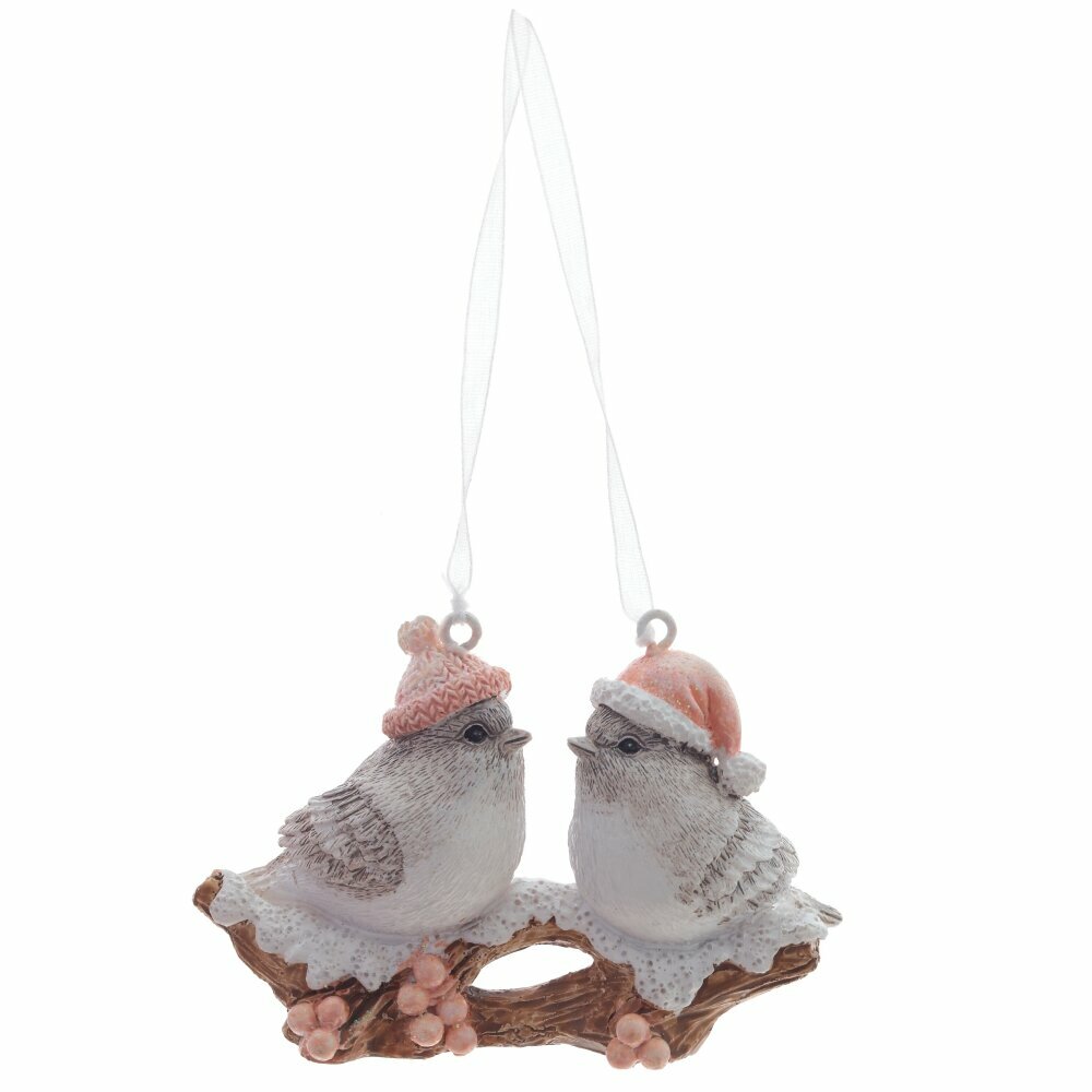 Елочная игрушка Птички, 8х3х5,5 см KSM-812620
