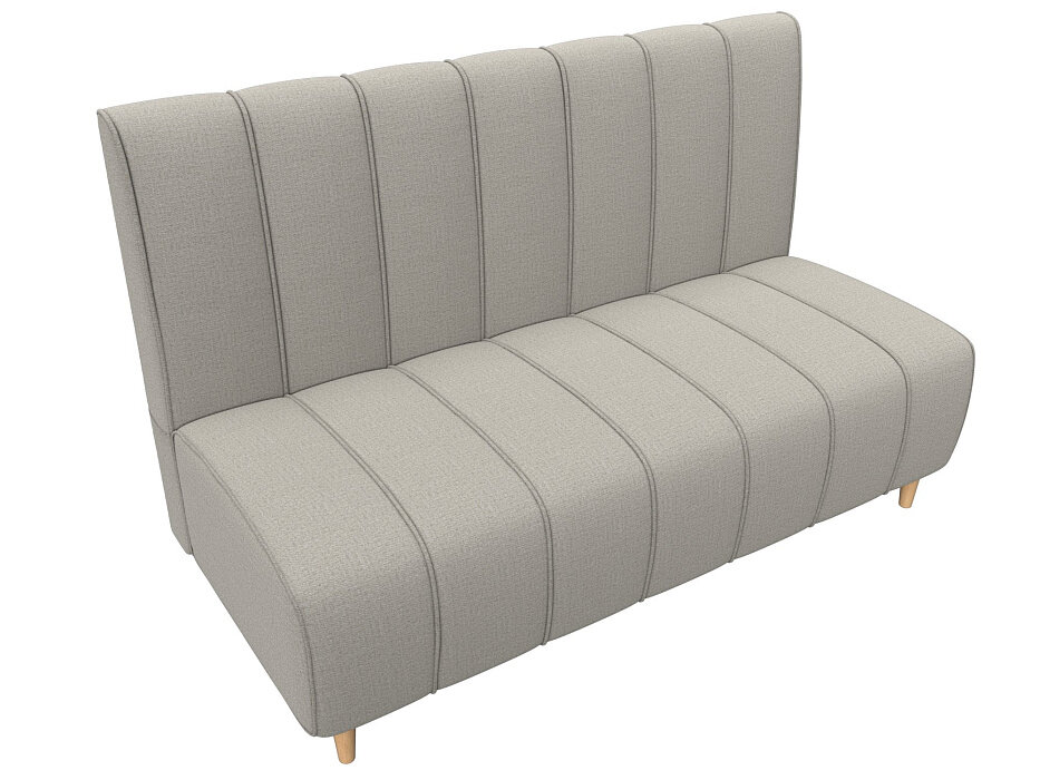 Диван кухонный прямой Ральф, рогожка, механизм нераскладной, Амур бежевый, 152x61x100см. Хит Диванов