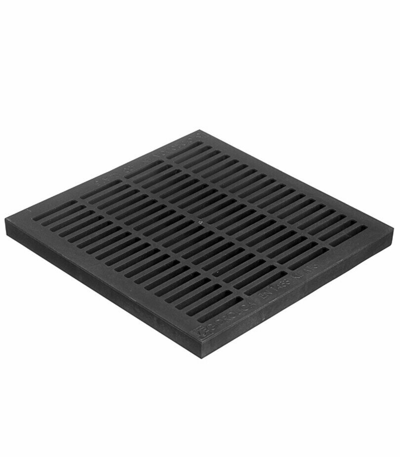 Решетка для дождеприемника 300х300 мм пластиковая черная