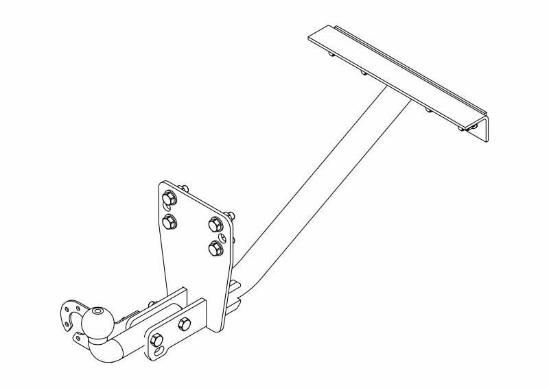 Фаркоп на УАЗ 31512(469), 31514,463, Hunter 2003- (без электрики, паспорт/сертификат в комплекте) Автос. UAZ-10