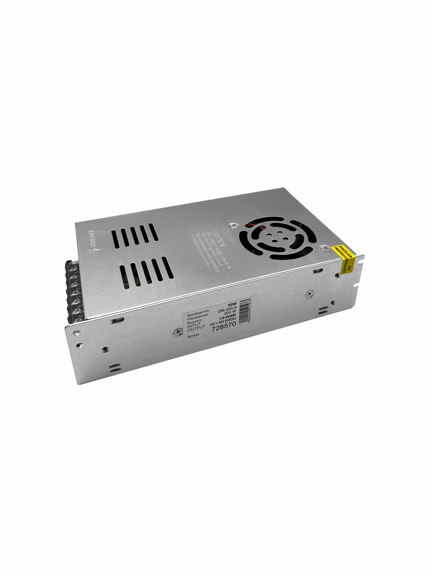Источник напряжения ShopLEDs Блок питания DM-200-5 (5V, 200W, 40A, IP20)