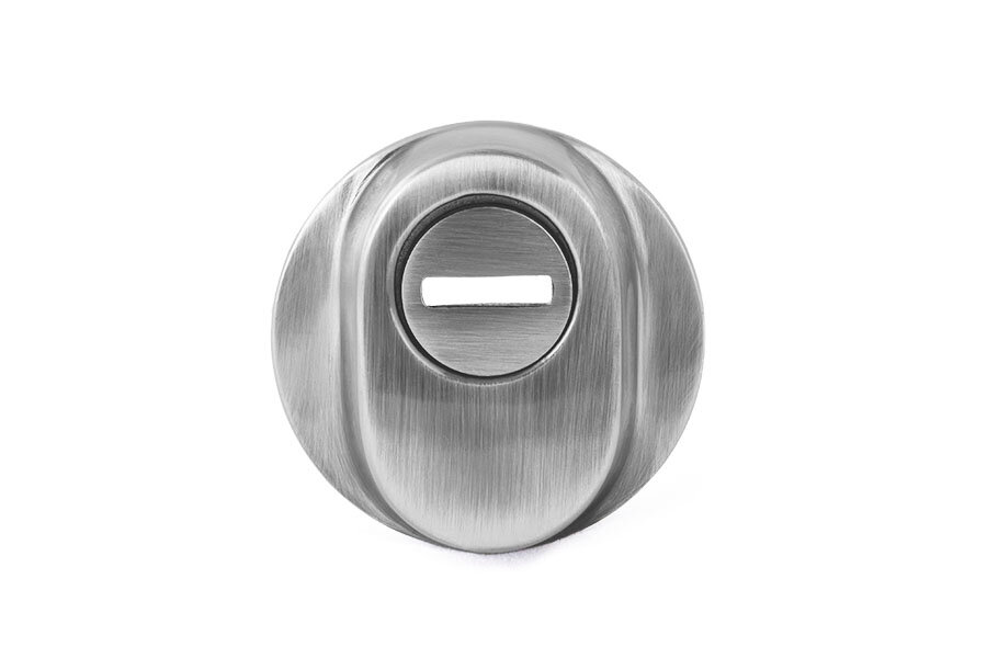 Врезная броненакладка SuperLock Luxury - Матовый хром