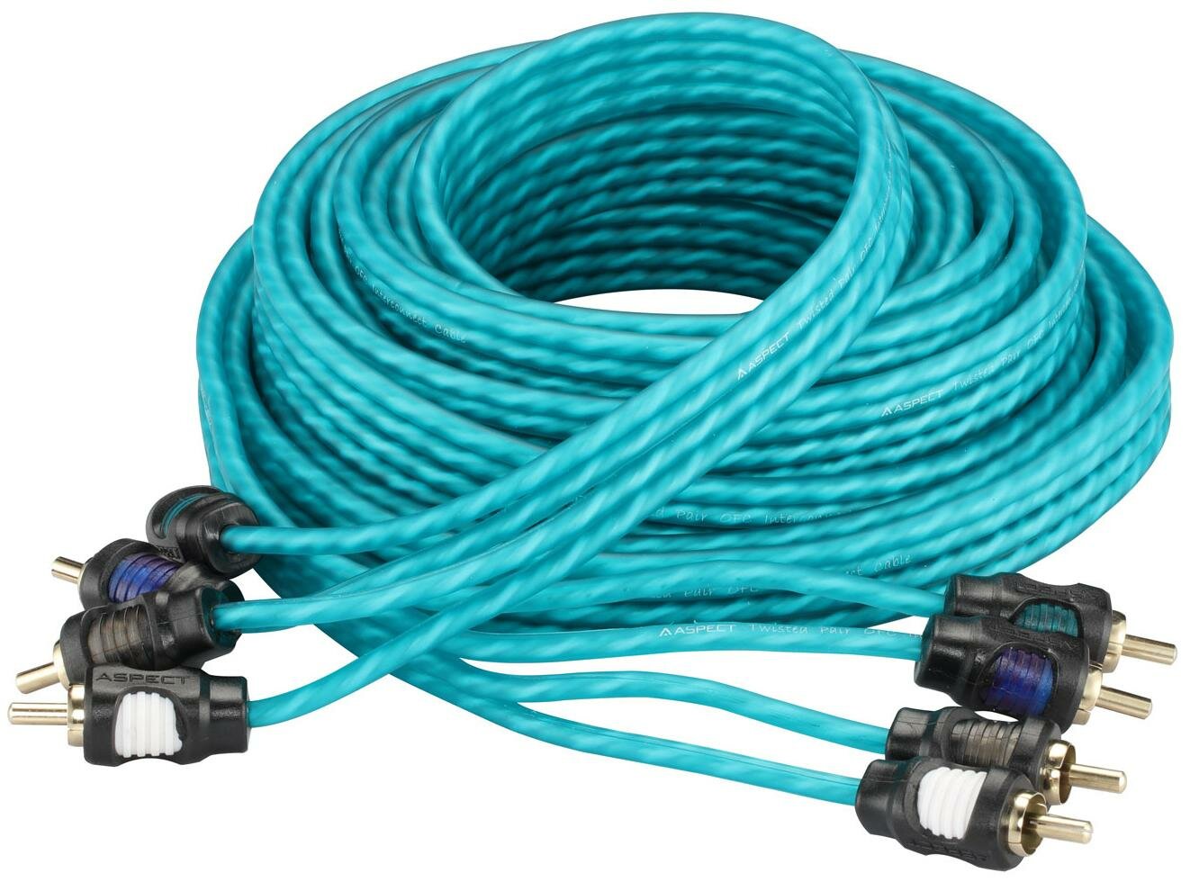 Кабель межблочный Aspect RCA-CL4.5, Cyan Line